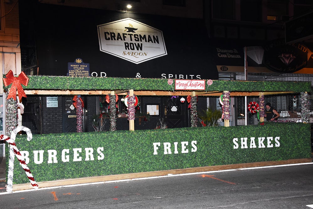 Christmas Pop-up Debuts At Craftsman Row Saloon