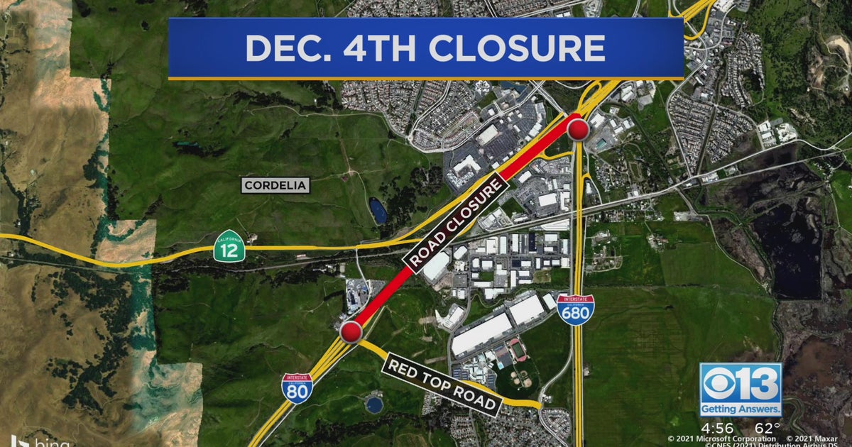 I-80 Closed Near Fairfield On Dec. 4 For Bridge Demolition - Good Day ...