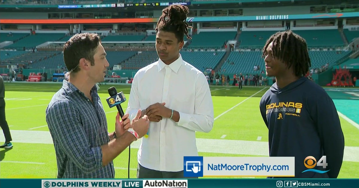 CBS4's Mike Cugno Catches Up With Nat Moore Trophy Finalists QB Zion ...