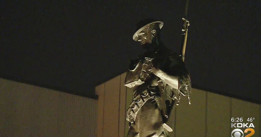 Lawrenceville's Doughboy Statue Gets New Lights - CBS Pittsburgh