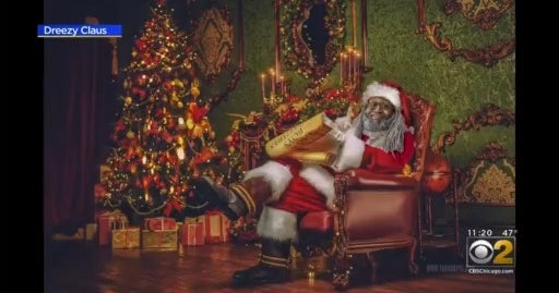 Dreezy Claus, Chicago's Black Santa, Visits Aurora Next Week - CBS Chicago