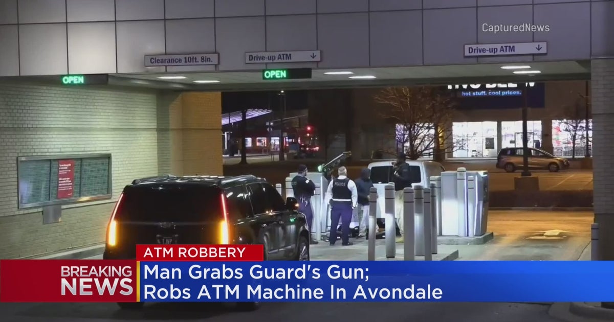 Man Takes Security Guard's Gun During ATM Robbery In Avondale - CBS Chicago