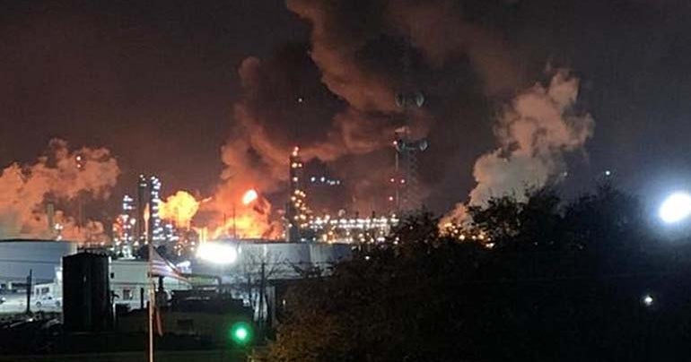 'Major Industrial Accident' Sets Off Fire At ExxonMobil Refinery Near ...
