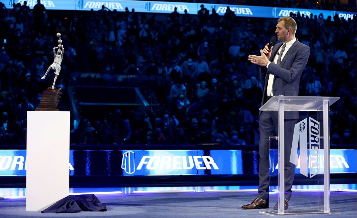 Luka, Mavericks Beat Curry, Warriors As Dirk Nowitzki's No. 41 Retired ...