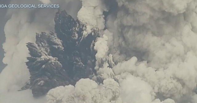 First images of Tonga volcano devastation - CBS News