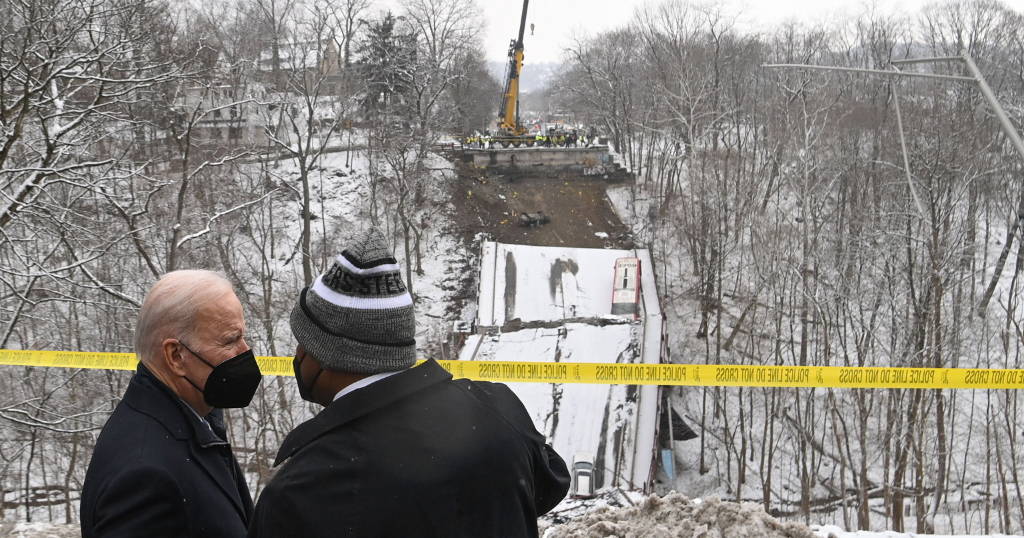 Bridge Collapses In Pittsburgh's Frick Park