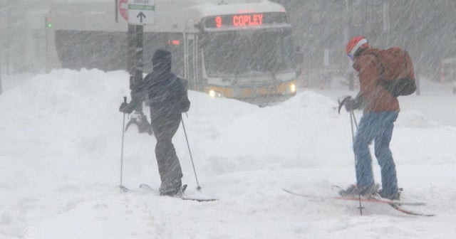 Winter storm smashes Northeast with heavy snow, powerful winds - CBS News