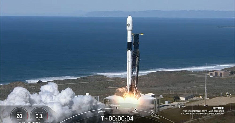 SpaceX launches classified spy satellite as rapid-fire launch sequence ...