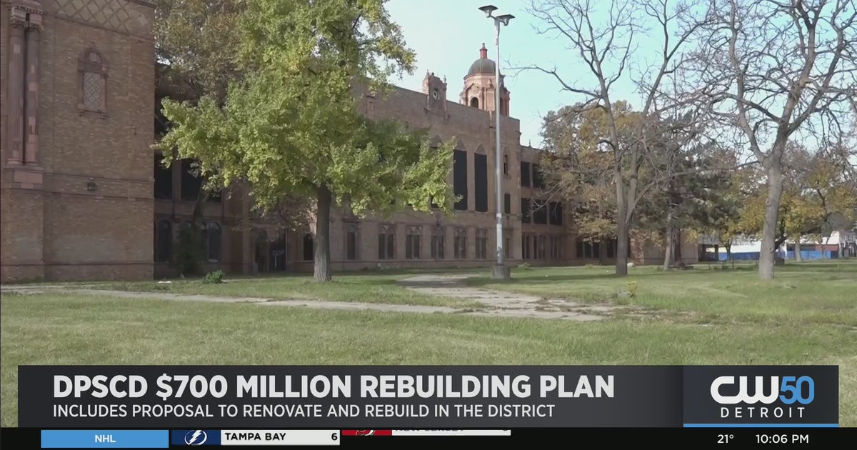 DPSCD Announces $700 Million Plan to Rebuild And Renovate Schools - CBS ...
