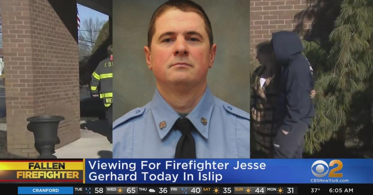 Wake today for FDNY Firefighter Jesse Gerhard - CBS New York