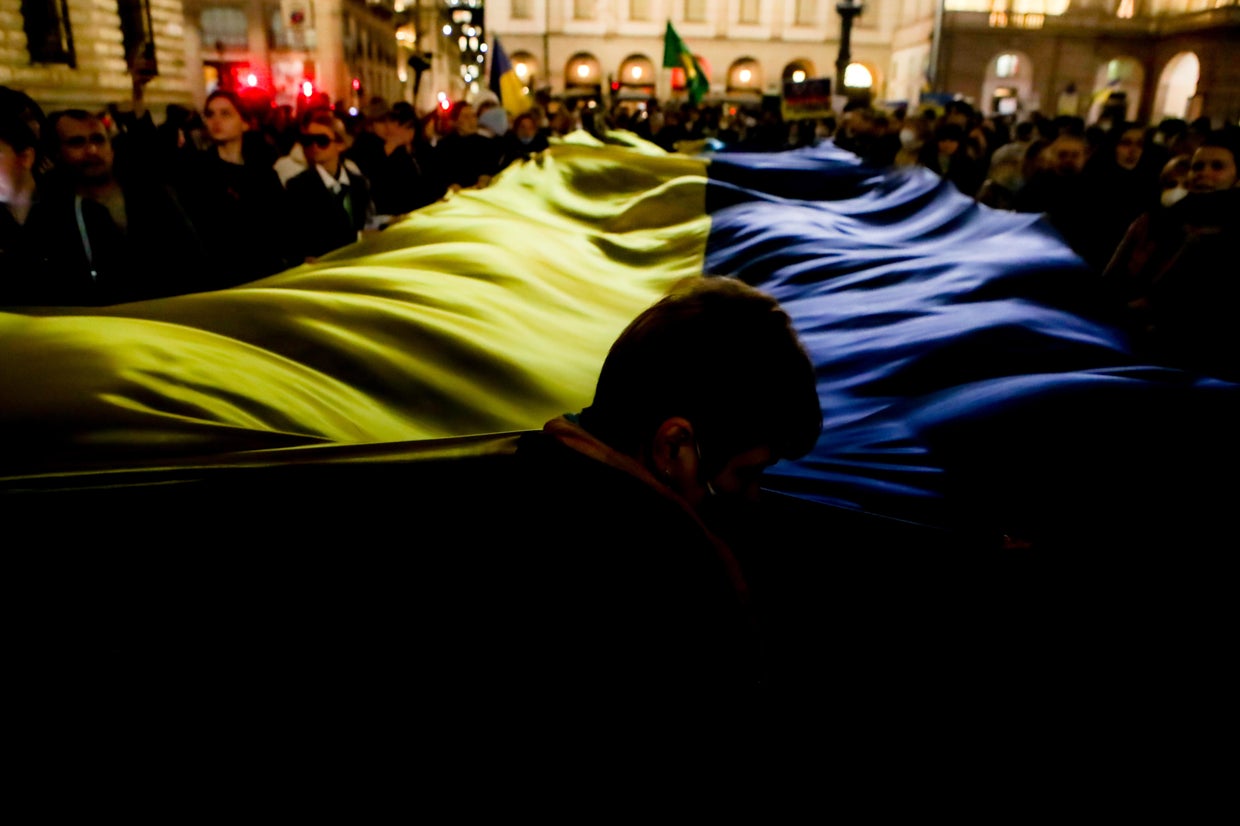 Worldwide protests after Russia invades Ukraine