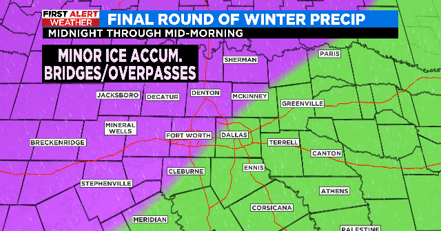 Winter Weather Advisory In Effect For DFW Metroplex And Beyond From ...