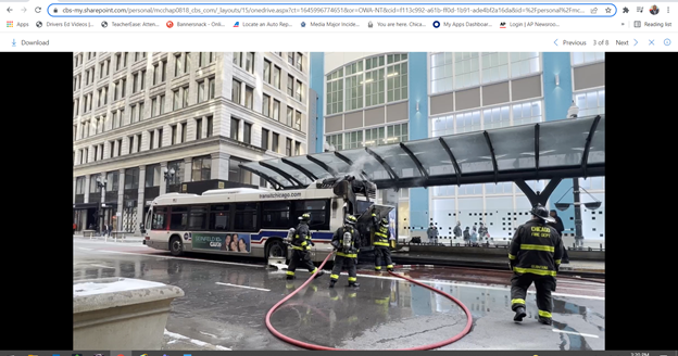CTA Bus Catches Fire In The Loop; No Injuries Reported - CBS Chicago