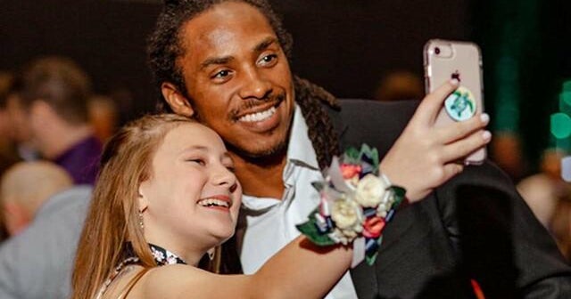 After her father died, an NFL player took her to a father-daughter ...