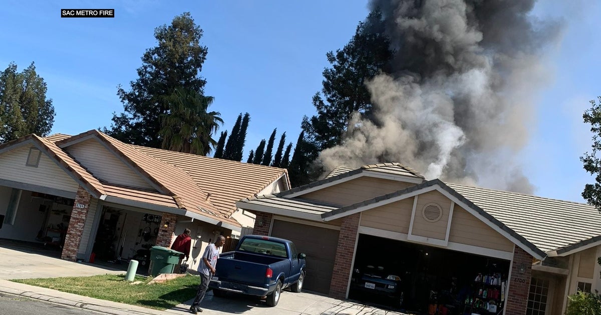 Antelope Home On Dishers Way Damaged In Fire - CBS Sacramento
