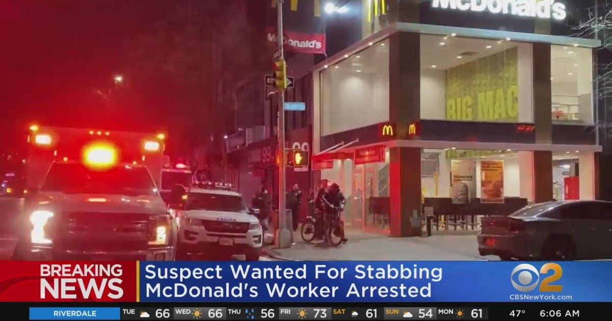 Suspect arrested in McDonald's stabbing - CBS New York