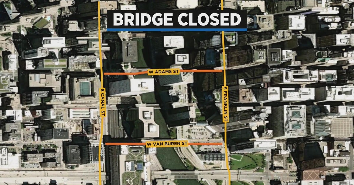 Adams Street bridge undergoes testing Friday - CBS Chicago