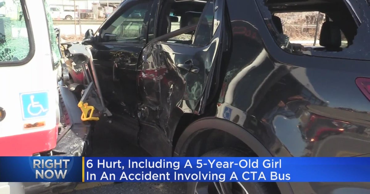 6 hurt, including 5-year-old girl, in accident involving CTA bus - CBS ...