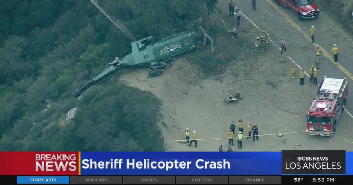 LASD Helicopter Crashes On Way To Rescue Victims of Rollover Vehicle ...