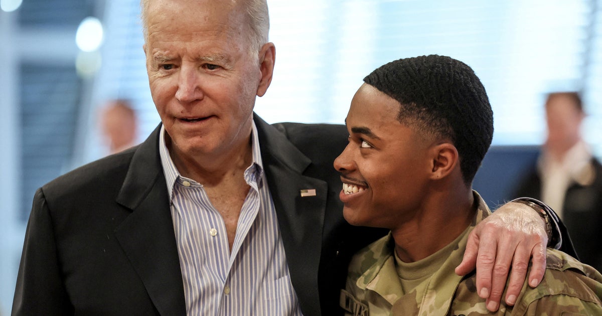 Biden Visits Troops In Poland Will Meet With Ukrainian Refugees Cbs News
