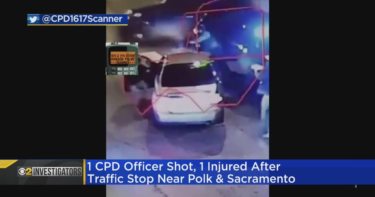 One Chicago Police officer shot, one hit by car in incident caught on ...