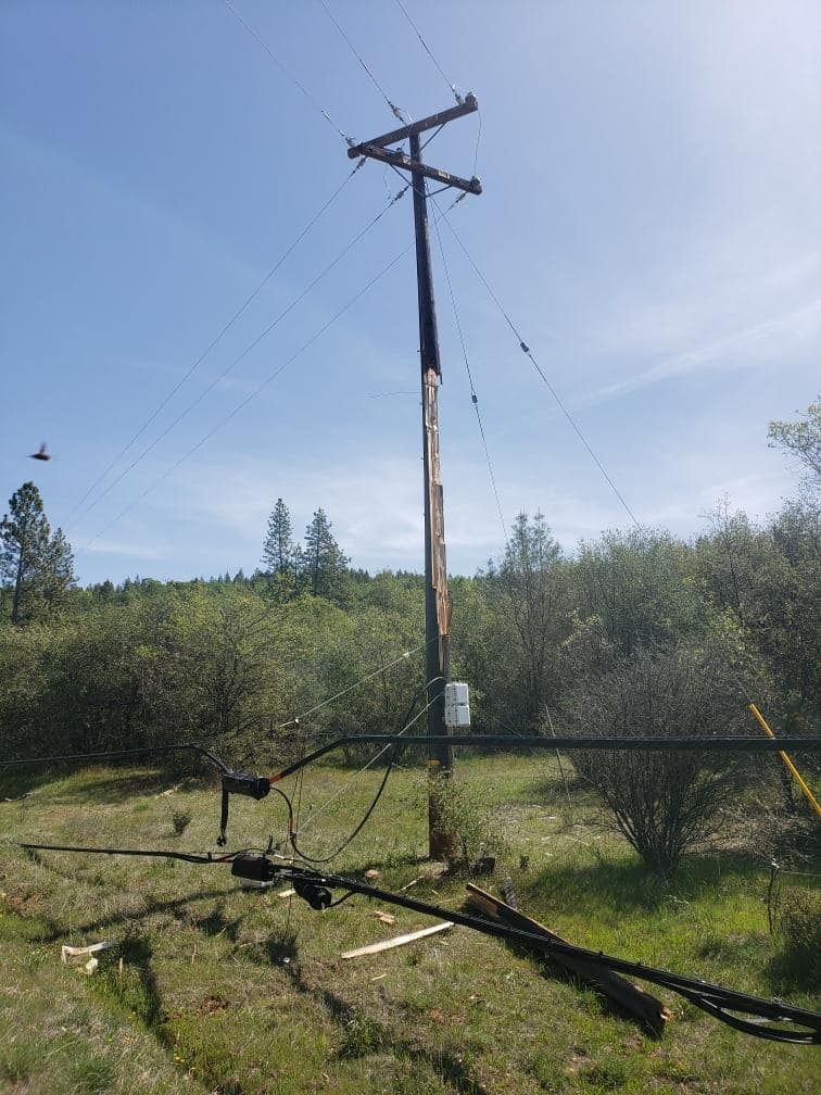 Heavy Machinery Truck Clips Low Hanging Power Lines, Starts Fire In ...