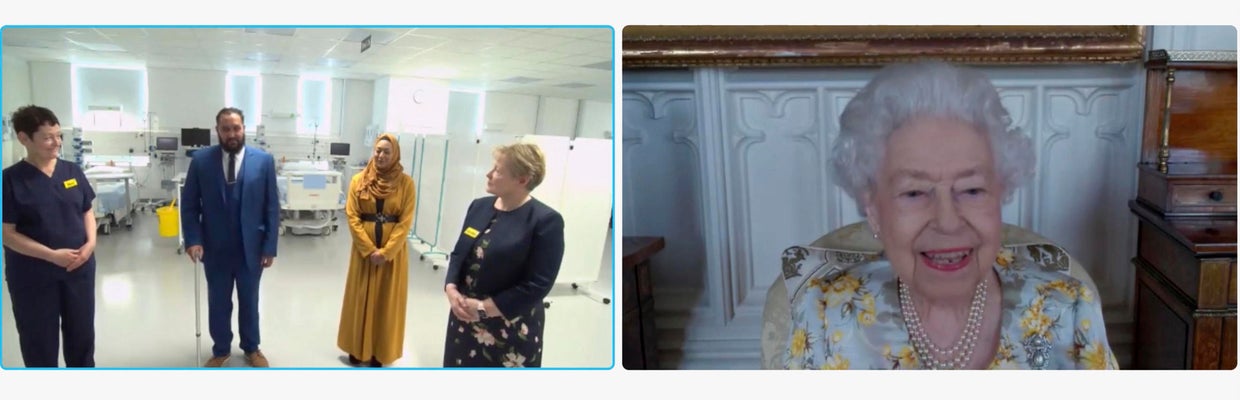 Queen Elizabeth II commiserates with hospitalized COVID patients after ...