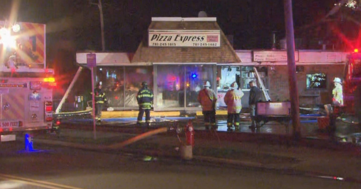 Fire Heavily Damages Wakefield Pizza Restaurant - CBS Boston