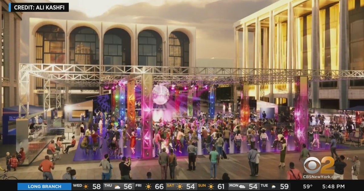 "The Oasis" outdoor disco floor starts June 1 at Lincoln Center - CBS ...