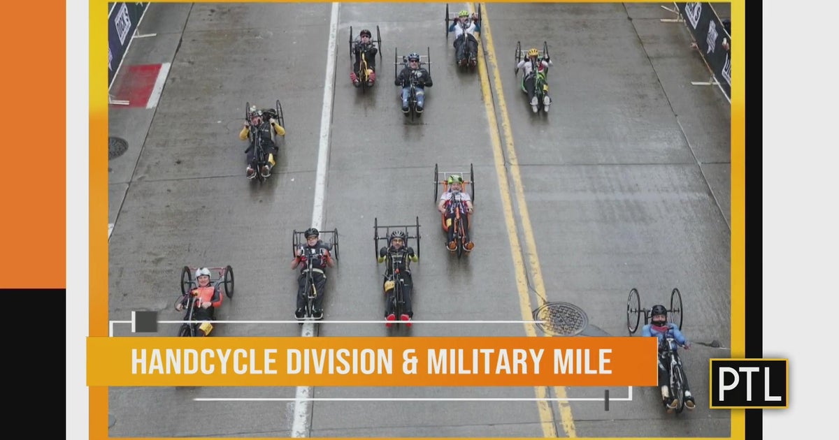 Moving Toward The Marathon: Handcycle Division And Military Mile - CBS ...