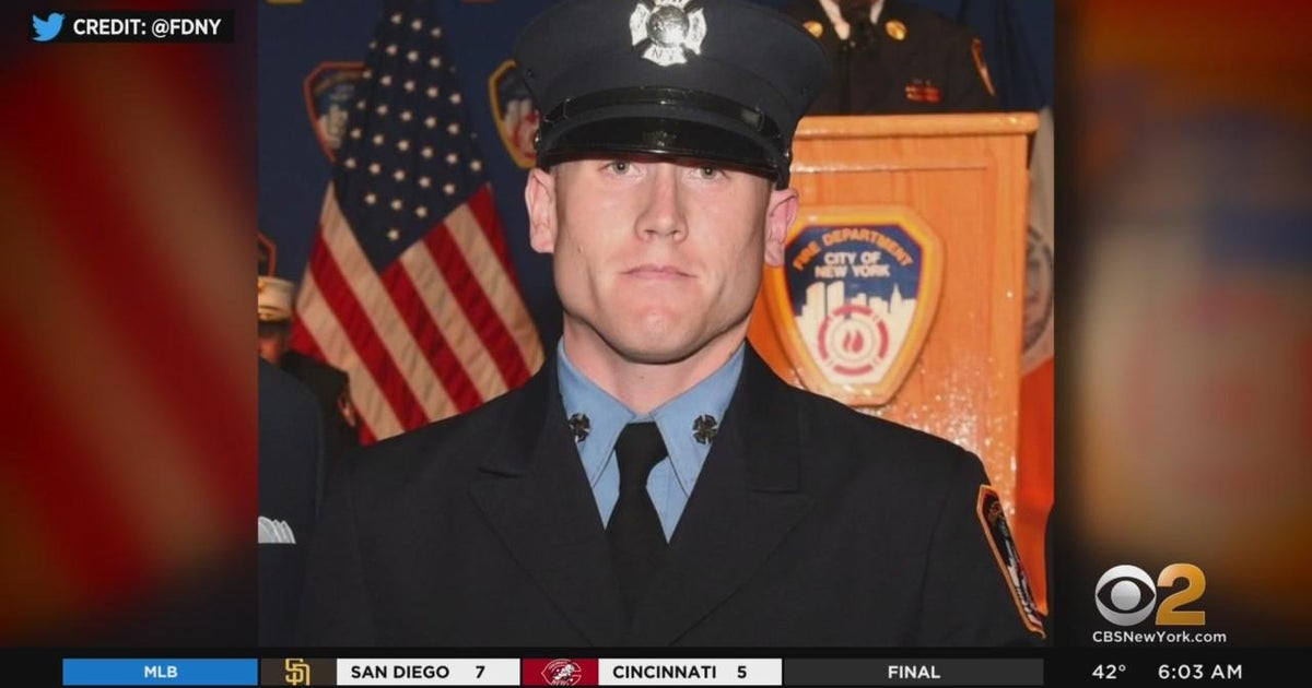 Funeral today for fallen FDNY Firefighter Timothy Klein - CBS New York