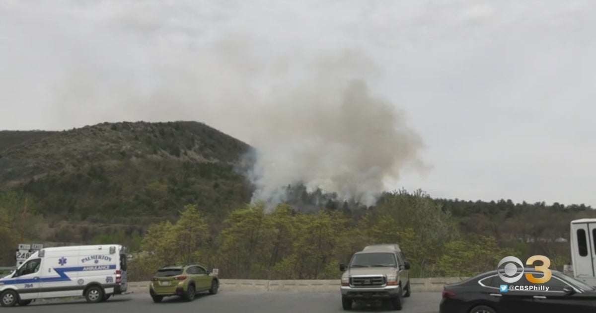 Crews Dispatched To Blue Mountain For Large Wildfire - CBS Philadelphia
