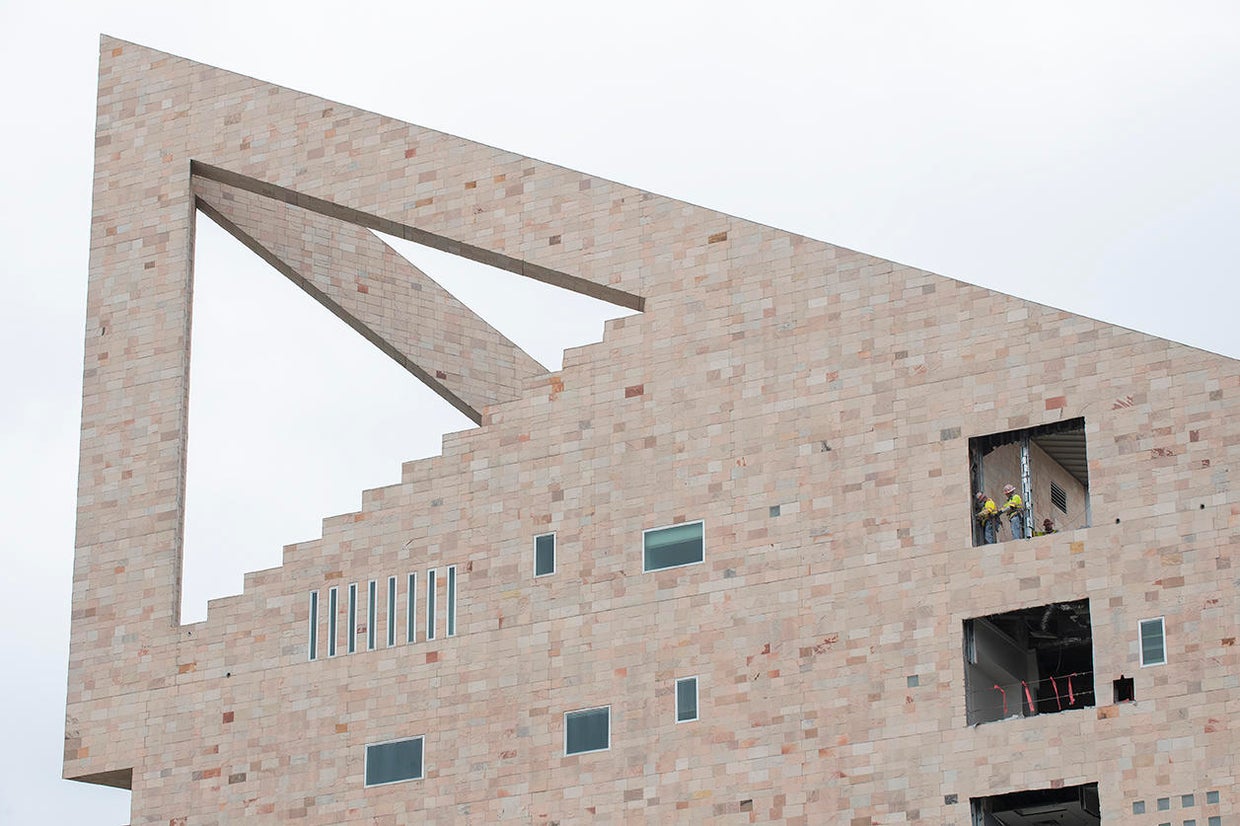 Demolition underway on Cal Poly Pomona's iconic CLA tower - CBS Los Angeles