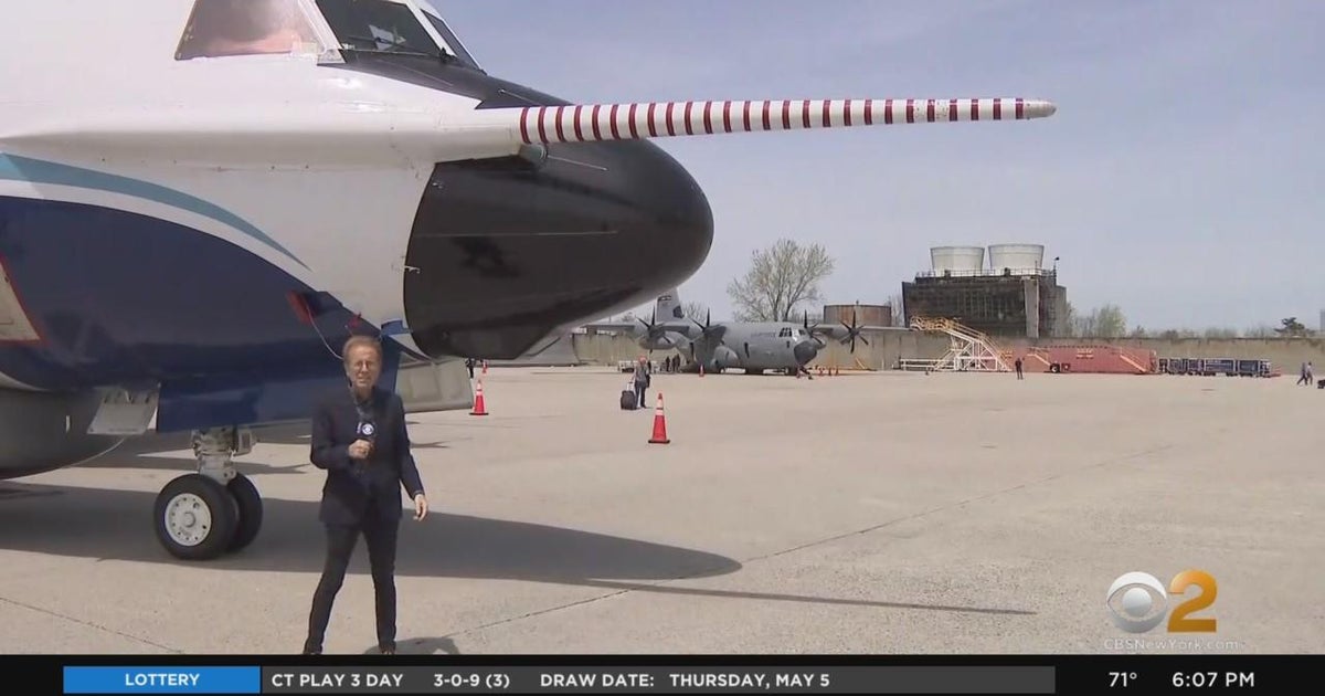 High-tech hurricane hunting equipment on display at JFK Airport - CBS ...