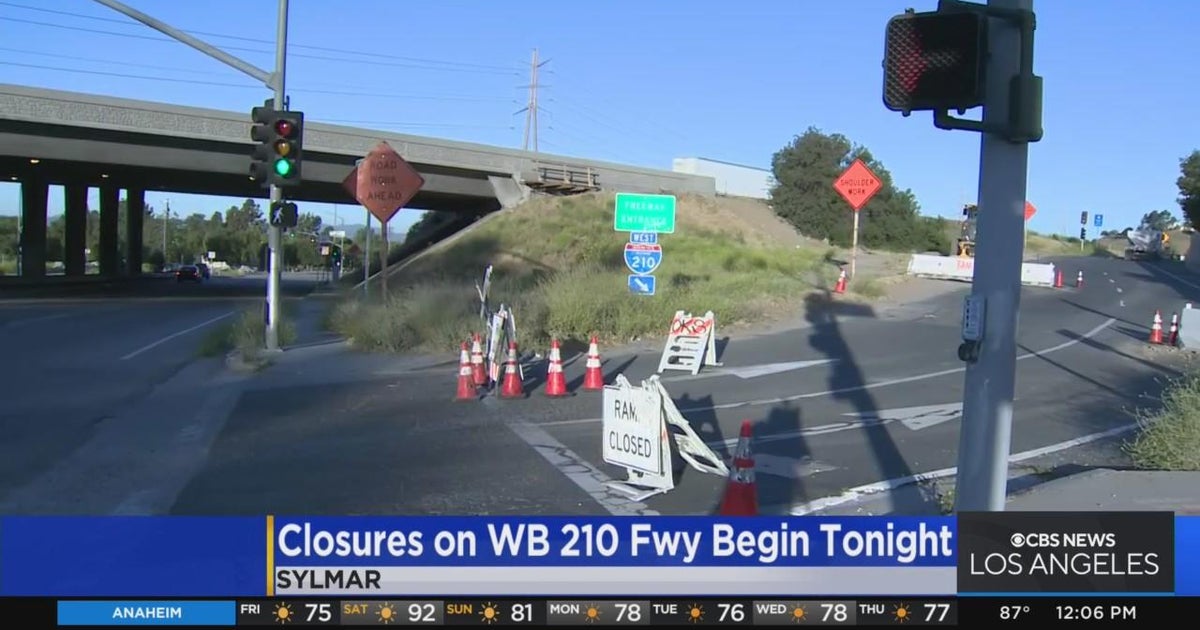 Weekend closures on a stretch of the westbound 210 Freeway start ...