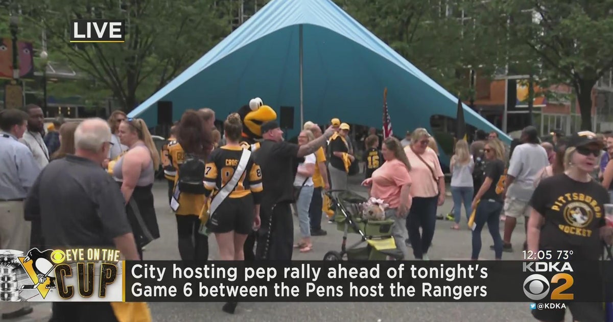 City hosts Penguins Pep Rally in Market Square - CBS Pittsburgh
