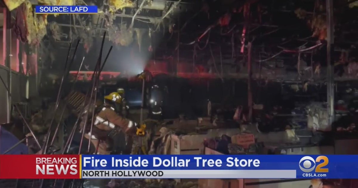 NoHo Dollar Tree fire being investigated as arson - CBS Los Angeles