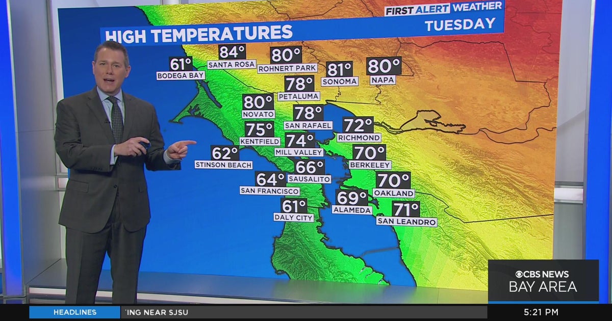First Alert Weather Monday Night Forecast - CBS San Francisco