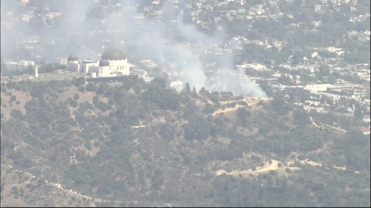 Brush fire which broke out near Griffith Observatory contained by LAFD