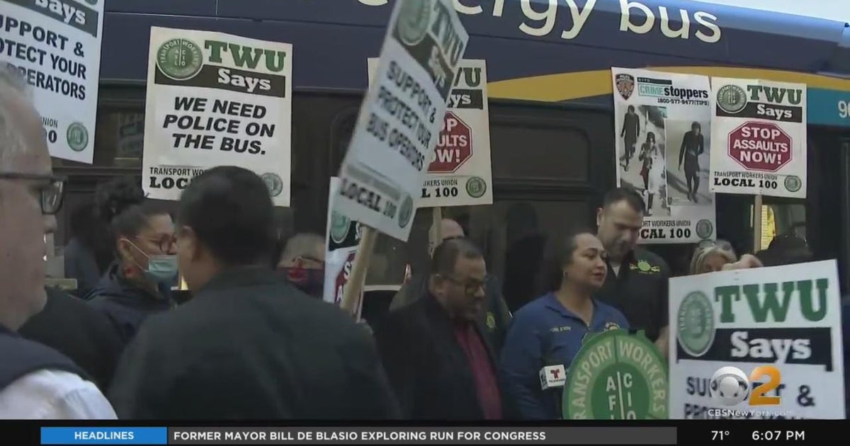 MTA bus operators say attacks, harassment are on the rise - CBS New York