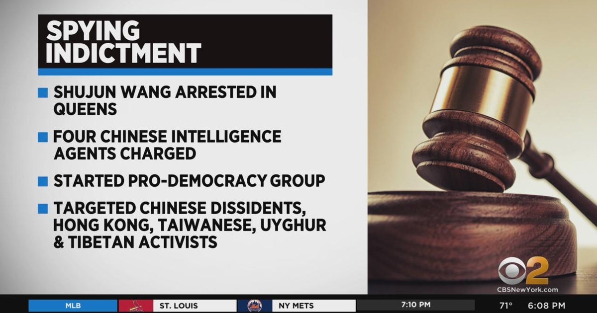 Queens resident Shujun Wang accused of spying for Chinese government - CBS New York