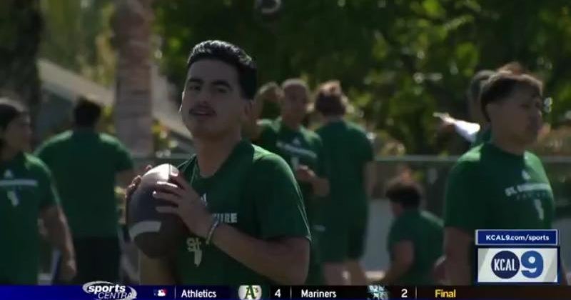 St Bonnie's QB Rosales thriving thru Type 1 Diabetes - CBS Los Angeles