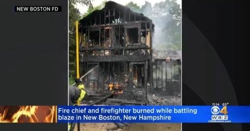2 firefighters burned while putting out house fire in New Boston, NH ...
