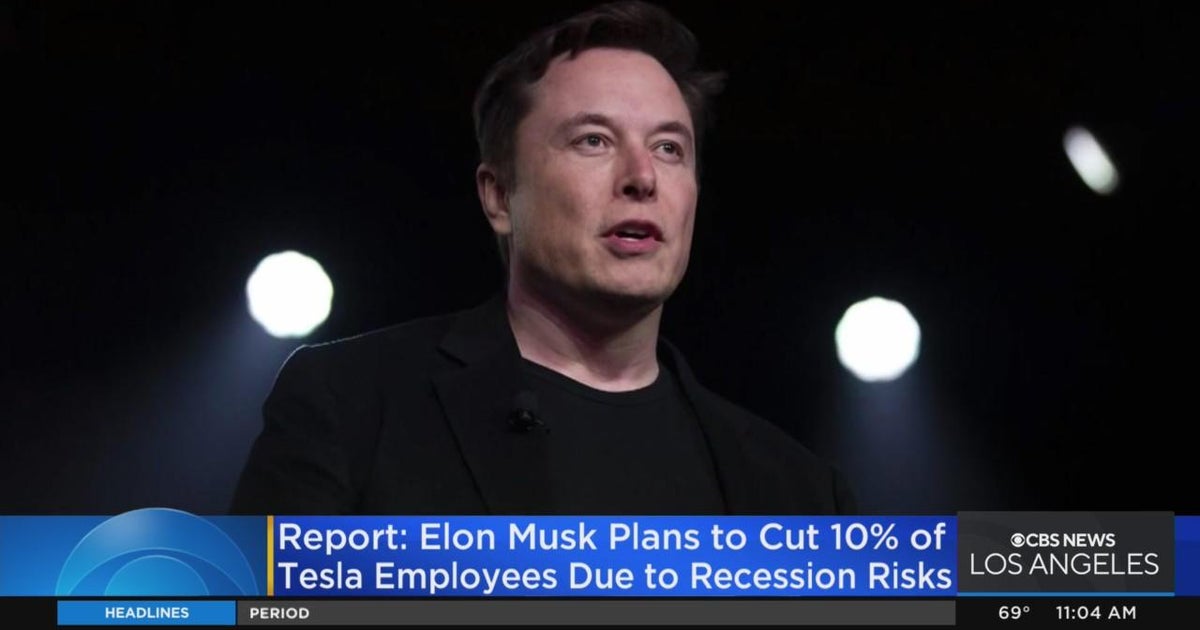 Elon Musk plans to cut 10% of Tesla workforce - CBS Los Angeles