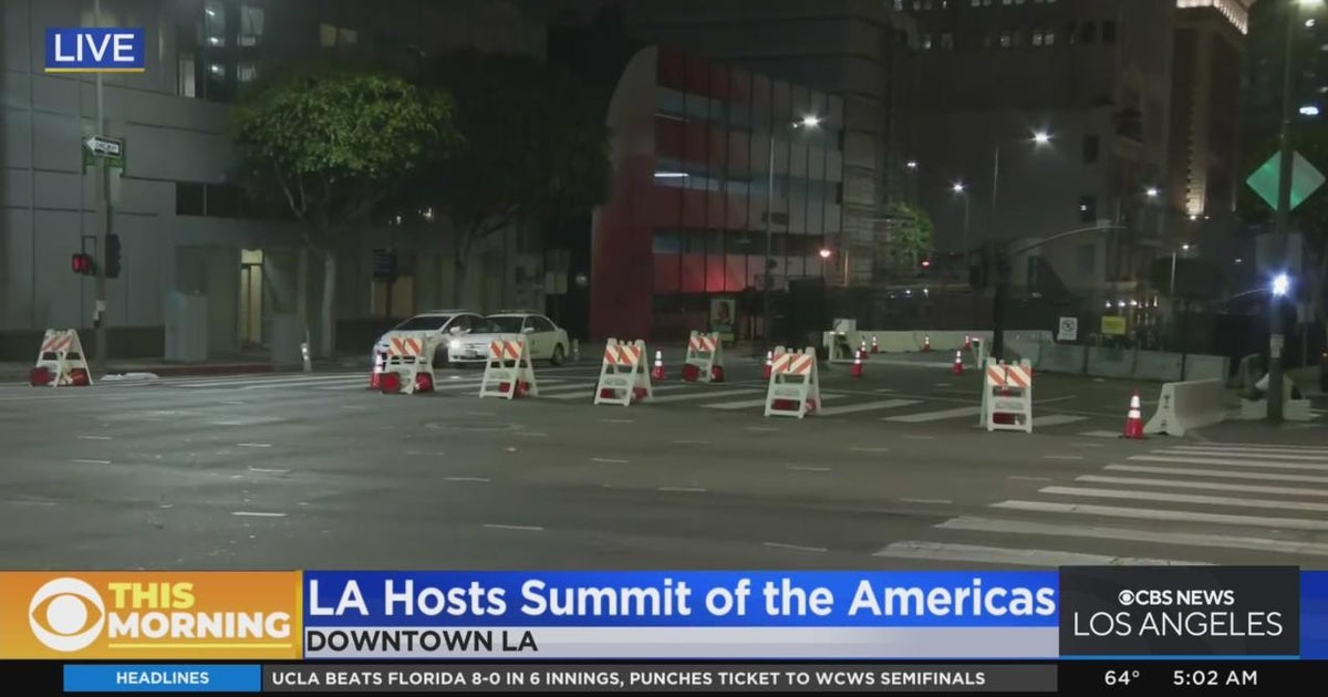 Roads closed as Los Angeles hosts Summit of the Americas in DTLA - CBS ...