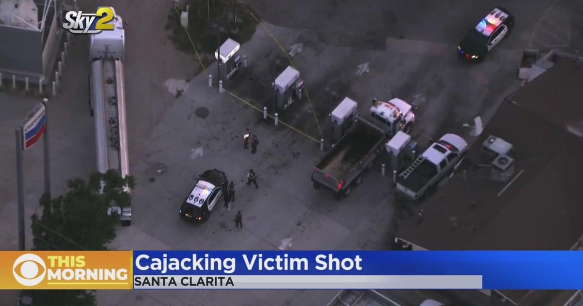 Carjacking victim shot in Santa Clarita - CBS Los Angeles