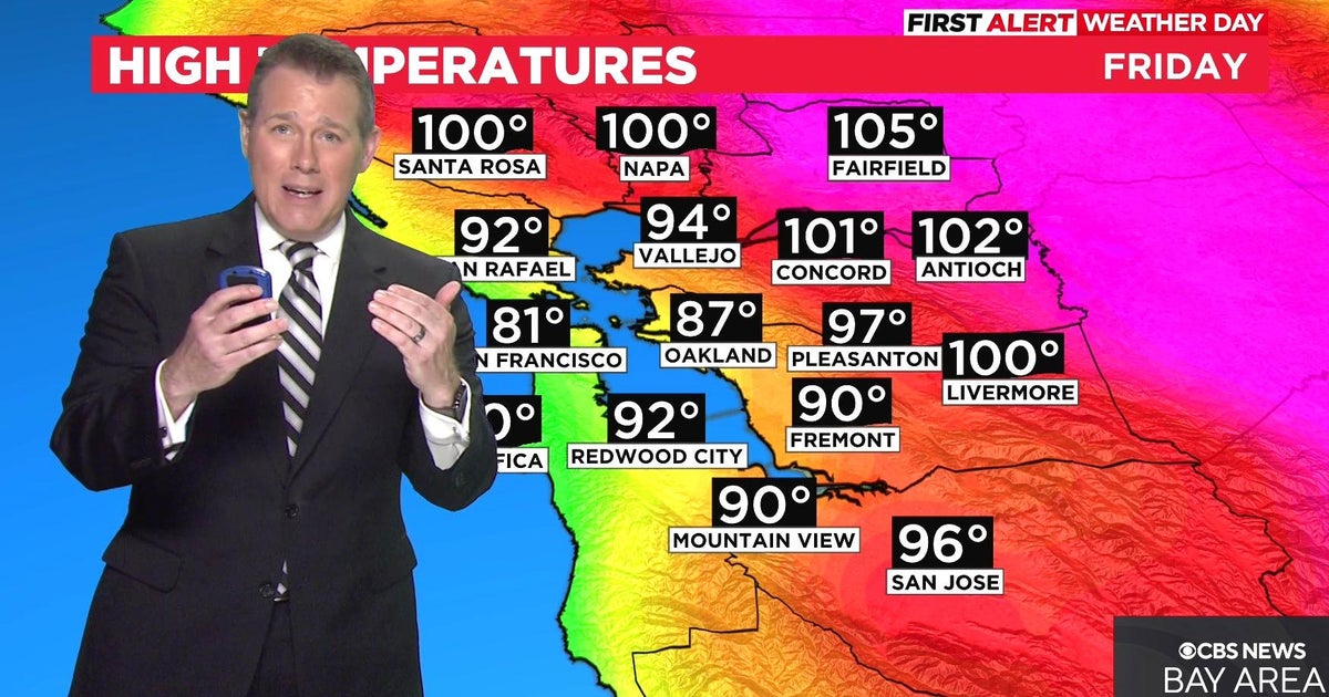 First Alert Weather Day: Friday Heat Wave - CBS San Francisco