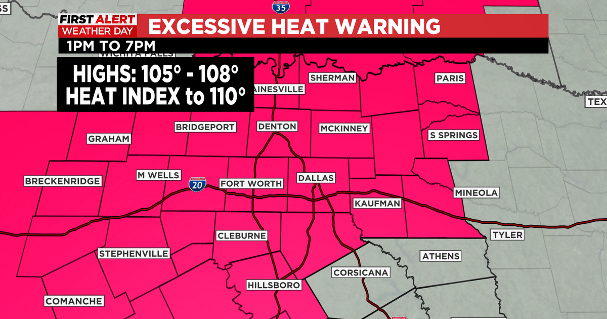 Excessive Heat Warning Issued For Most Of North Texas Cbs Texas