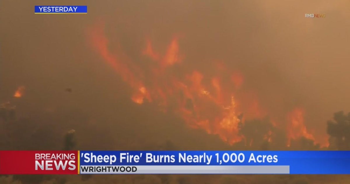 Residents react to nearby Sheep Fire, which has burnt nearly 1,000 ...