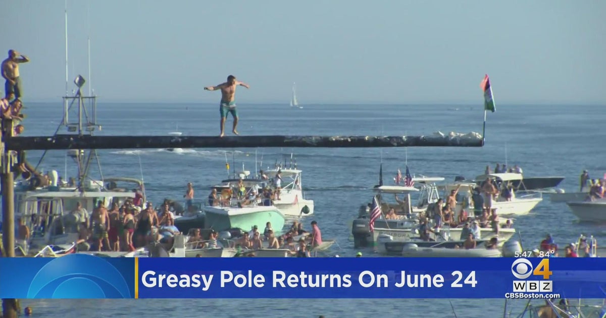 Greasy pole contest returns to Gloucester this month - CBS Boston